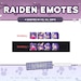 Genshin Impact Raiden Shogun Emote Set for Twitch/discord | Custom ...