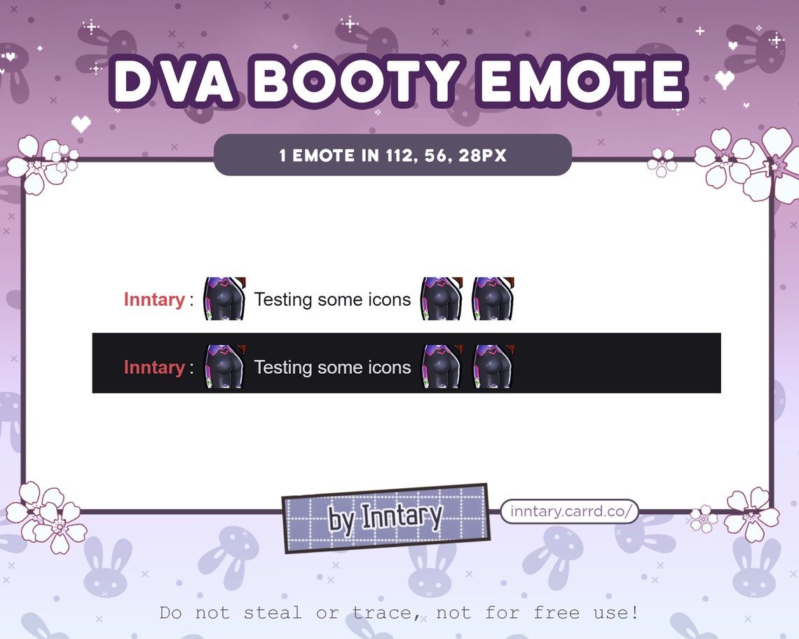 DVA Booty Emote for Twitch/discord Custom Twitch Emotes - Etsy UK