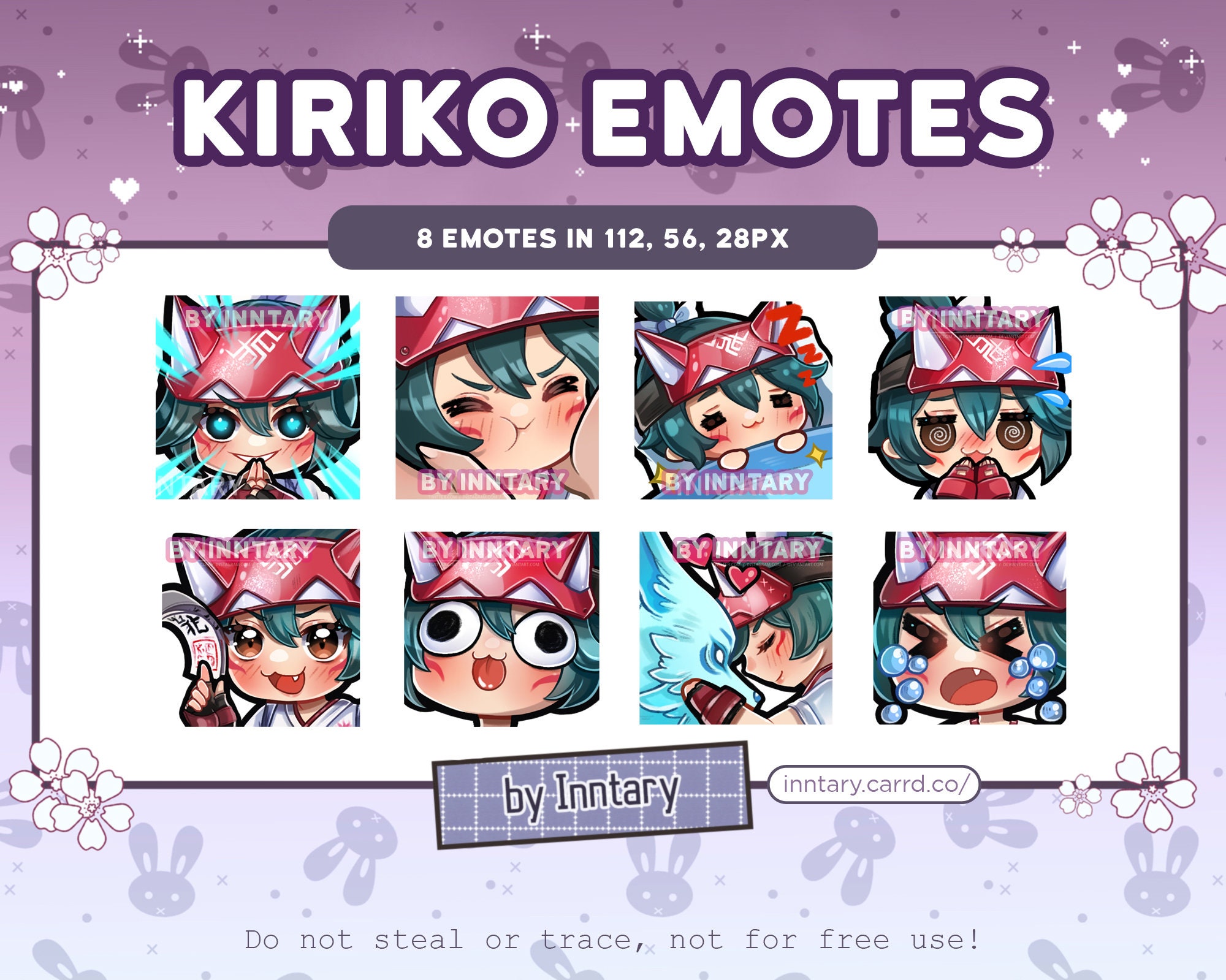 Overwatch 2 Kiriko Emote Set for Twitch/discord Custom Twitch Emotes ...