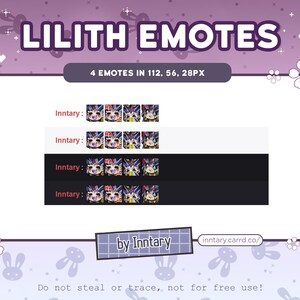 Diablo 4 Lilith Emote Set for Twitch/discord | Custom Twitch Emotes ...