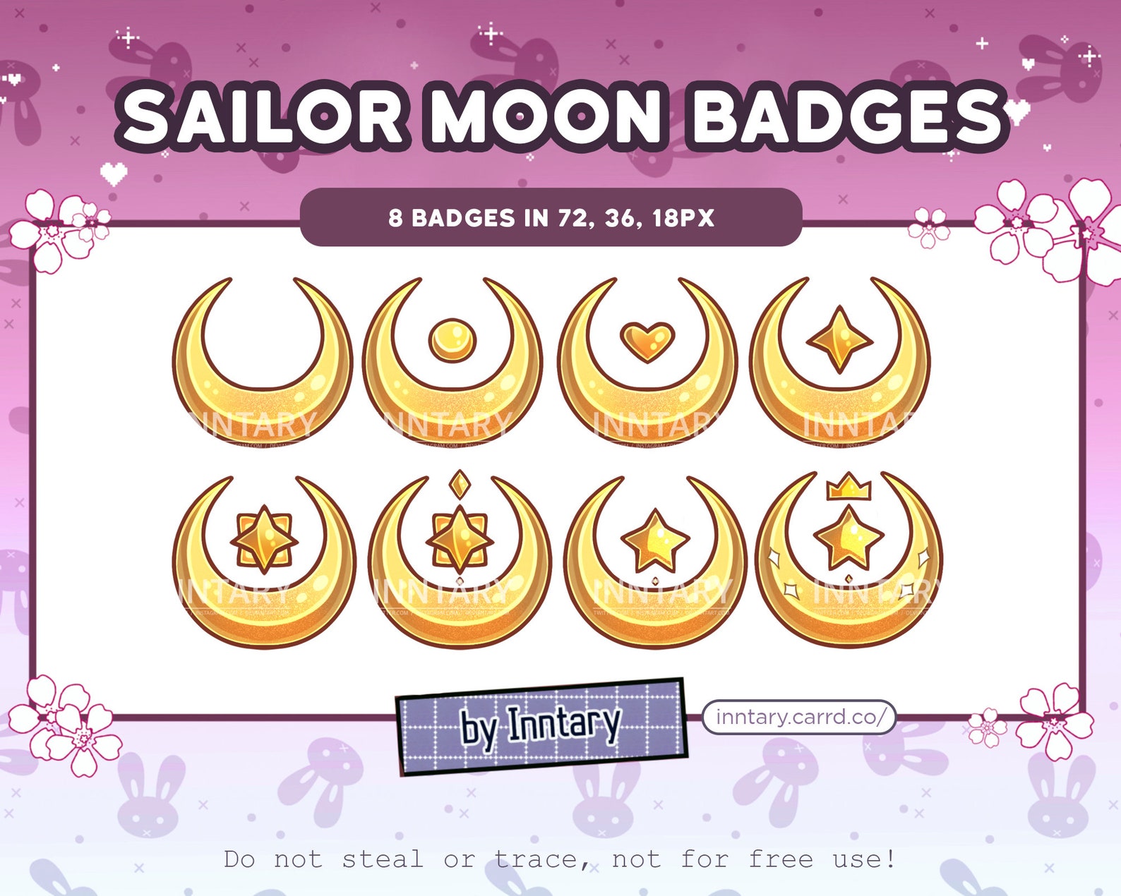Sailor Moon Sub Badges for Twitch/youtube/discord | Bit Badges | Stream ...