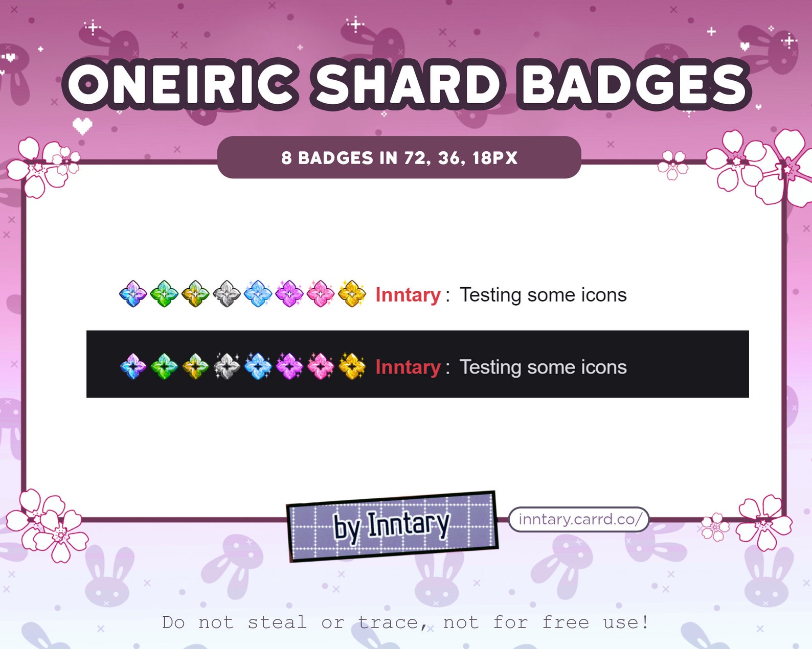 Honkai Star Rail Oneiric Shard Sub Badges for Twitch/youtube/discord ...