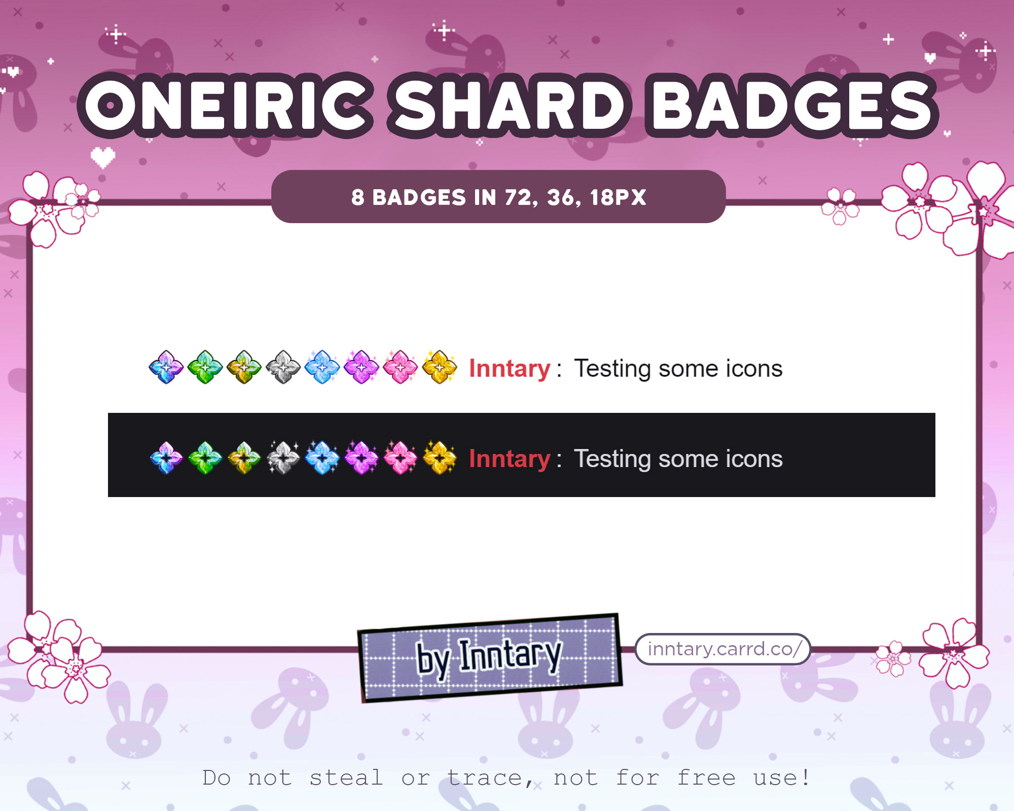 Honkai Star Rail Oneiric Shard Sub Badges for Twitch/youtube/discord ...