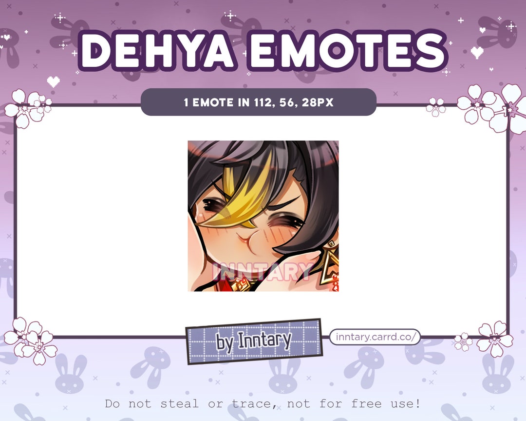Genshin Impact: Dehya CHEEK SQUISH Emote for Twitch/discord - Etsy