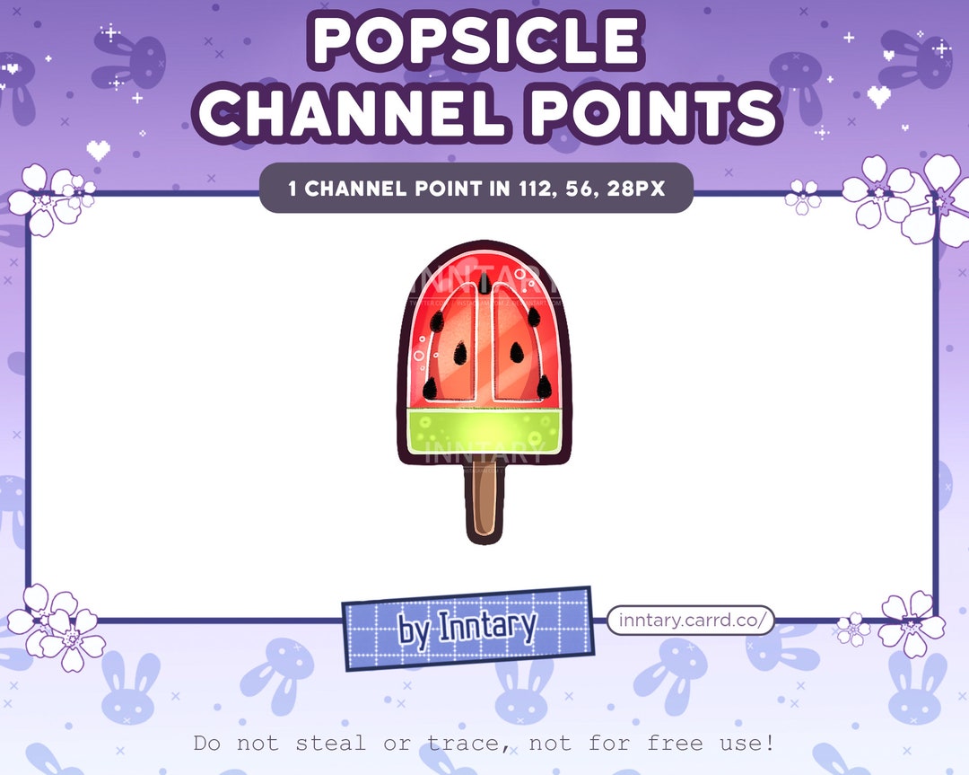 Popsicle Channel Points for Twitch | Cute Twitch Emotes | Stream Setup ...