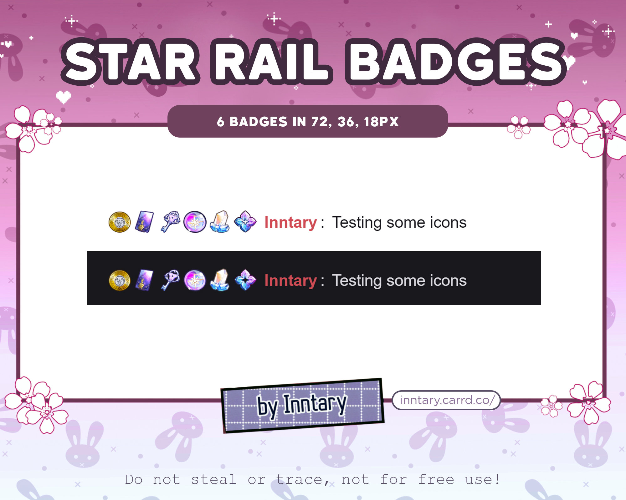 Honkai Star Rail Sub Badges for Twitch/youtube/discord | Bit Badges ...