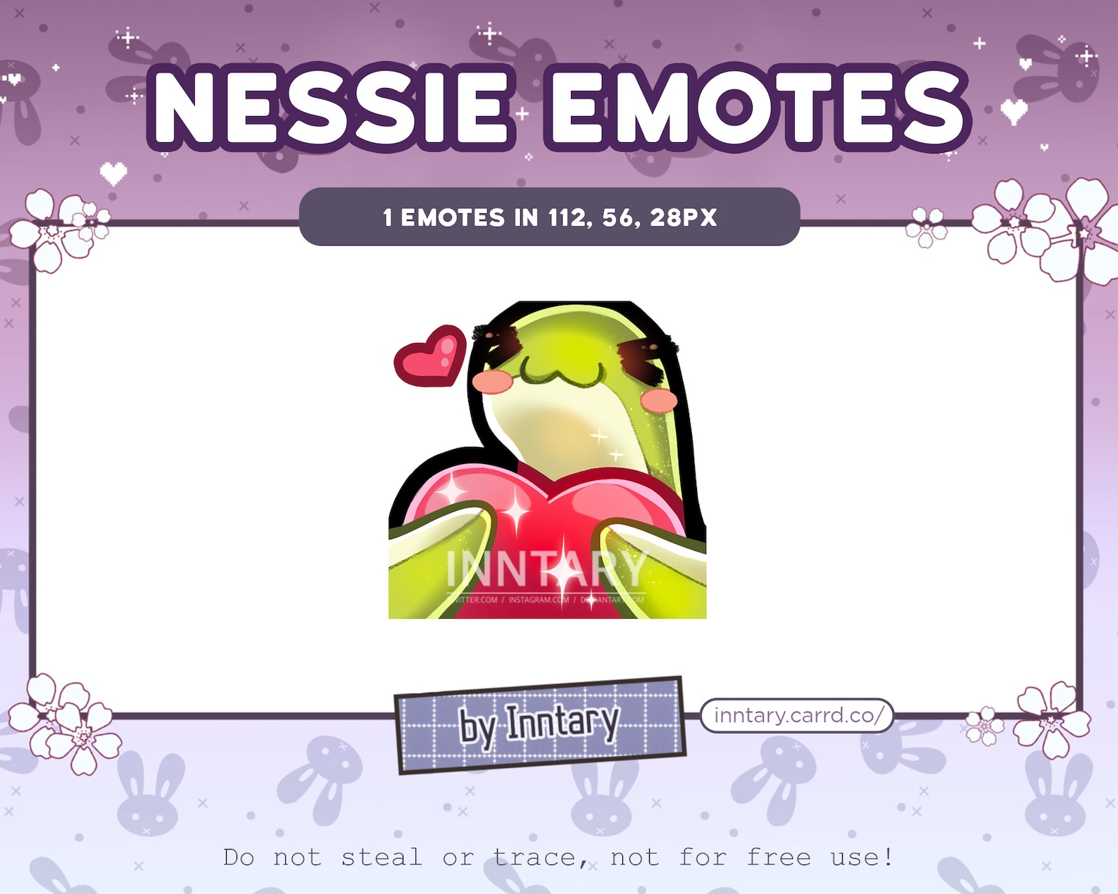 Nessie APEX LEGENDS HEART Emote for Twitch/discord | Custom Twitch ...
