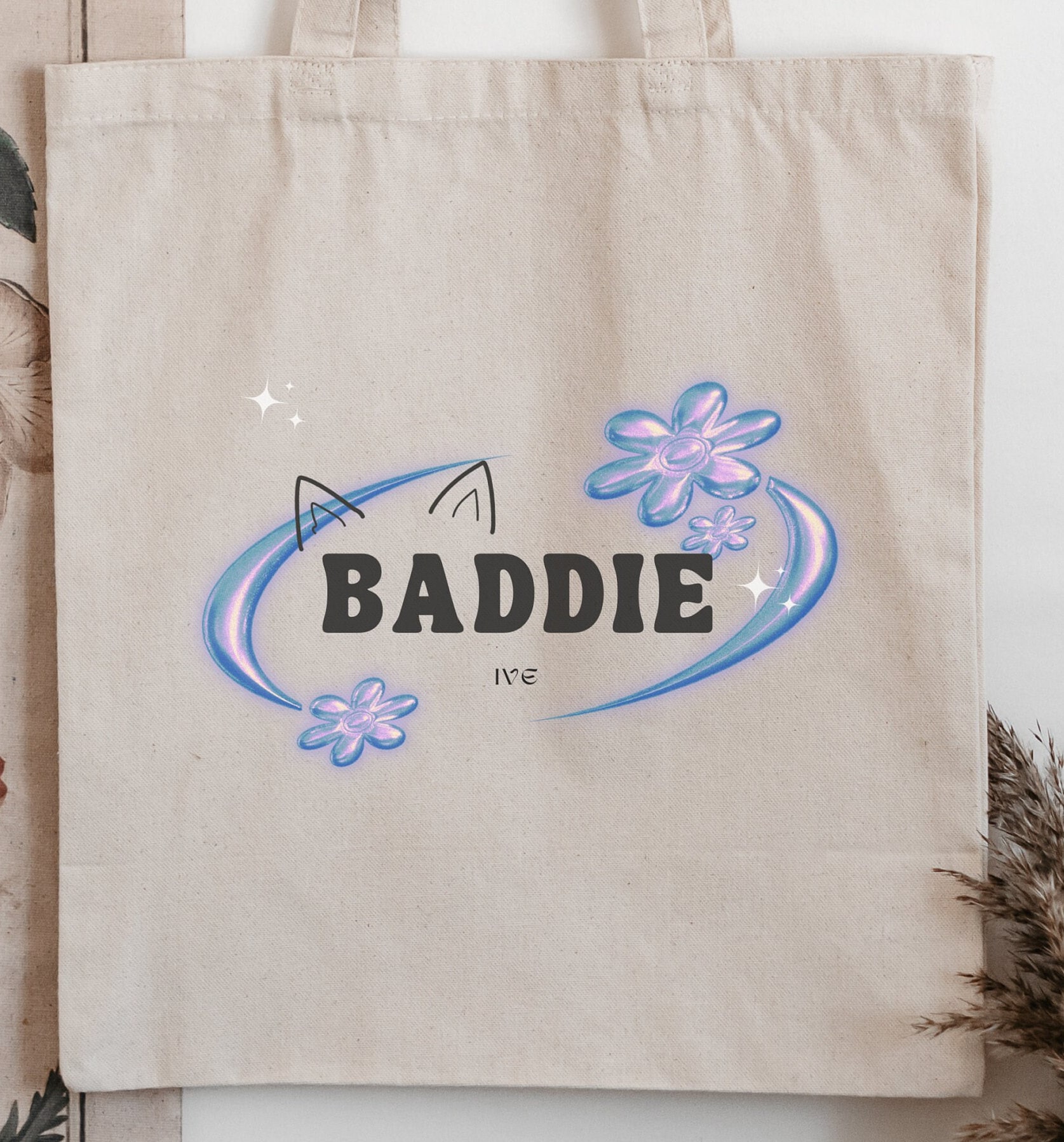 IVE Baddie Tote Bag Ive Kpop Tote Bag IVE Merch Cute Tote Bag Jang ...