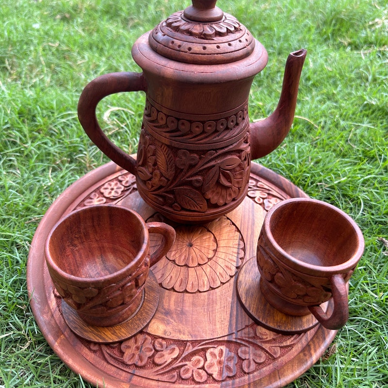Wooden Tea Set - Etsy
