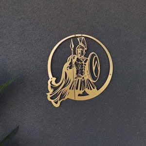 Gladiator Metal Wall Decor , Antique Soldier Decor, Spartan Metal Wall ...