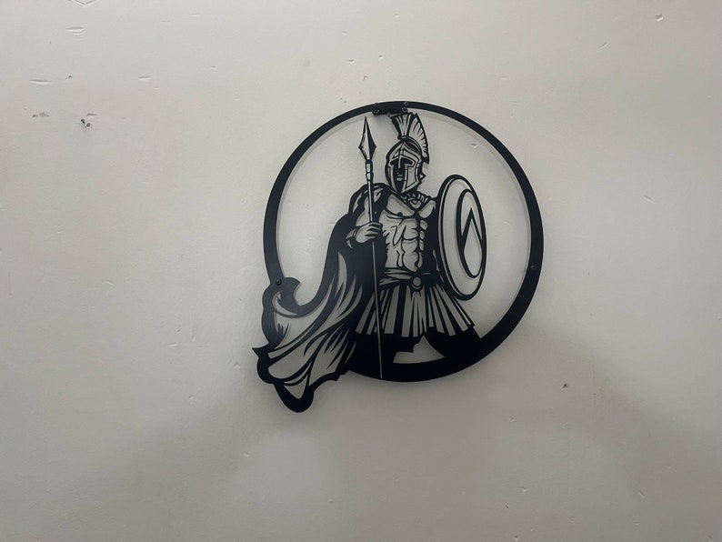 Gladiator Metal Wall Decor , Antique Soldier Decor, Spartan Metal Wall ...