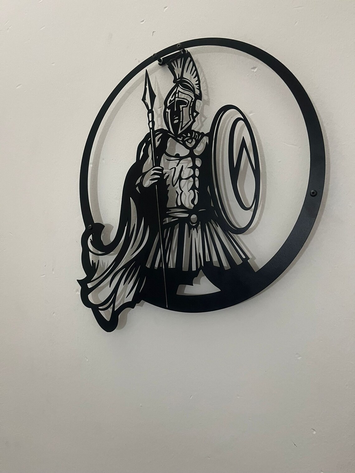 Gladiator Metal Wall Decor , Antique Soldier Decor, Spartan Metal Wall ...