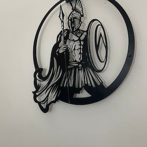 Gladiator Metal Wall Decor , Antique Soldier Decor, Spartan Metal Wall ...