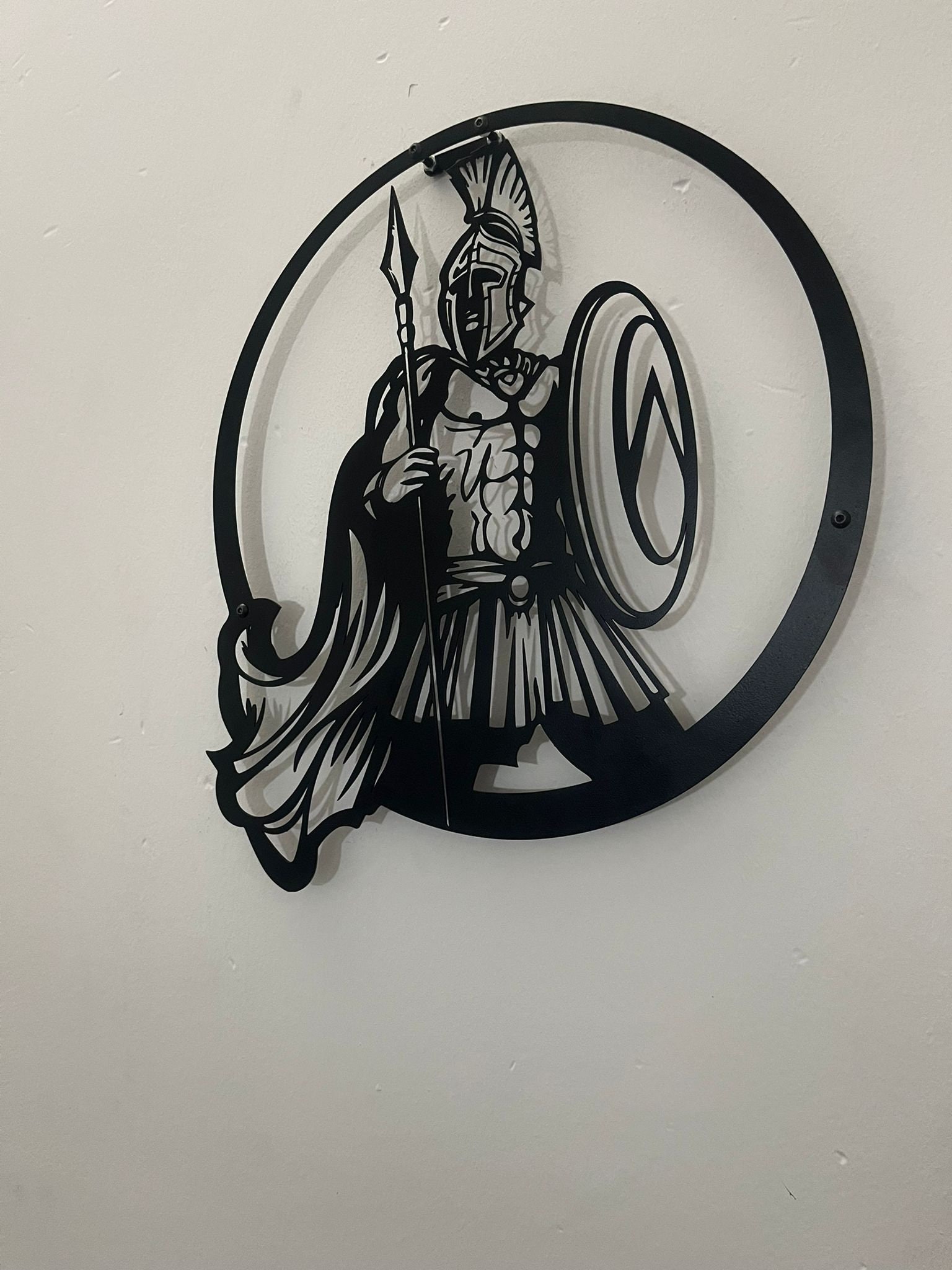 Gladiator Metal Wall Decor , Antique Soldier Decor, Spartan Metal Wall ...