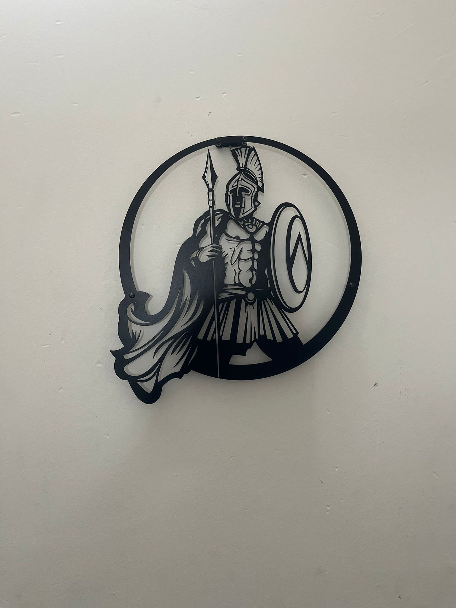 Gladiator Metal Wall Decor , Antique Soldier Decor, Spartan Metal Wall ...