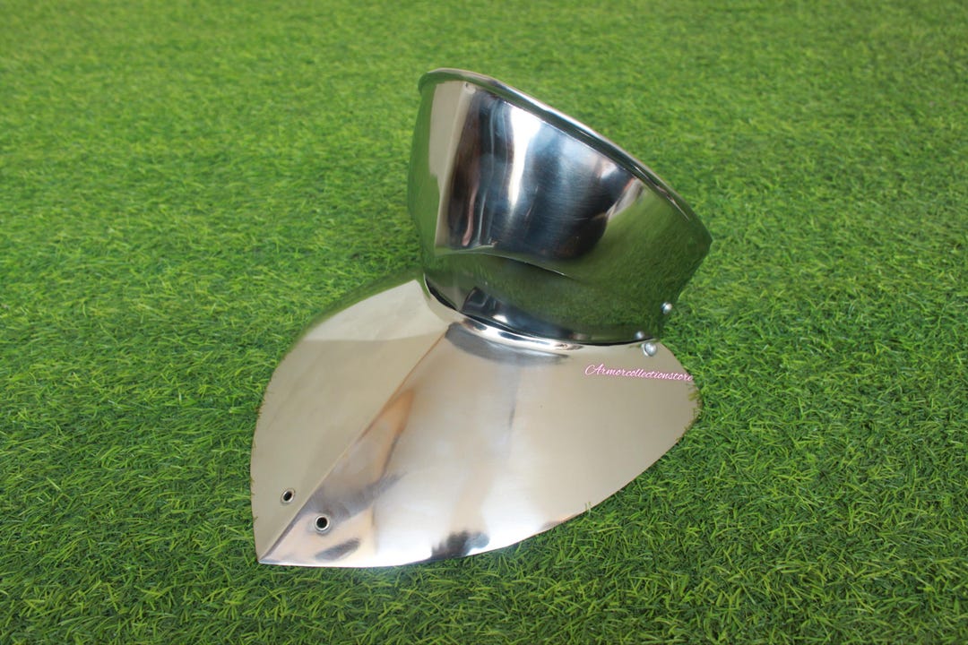 HANDMADE Gothic Steel Gorget With Bevor Functional Neck Armor - Etsy