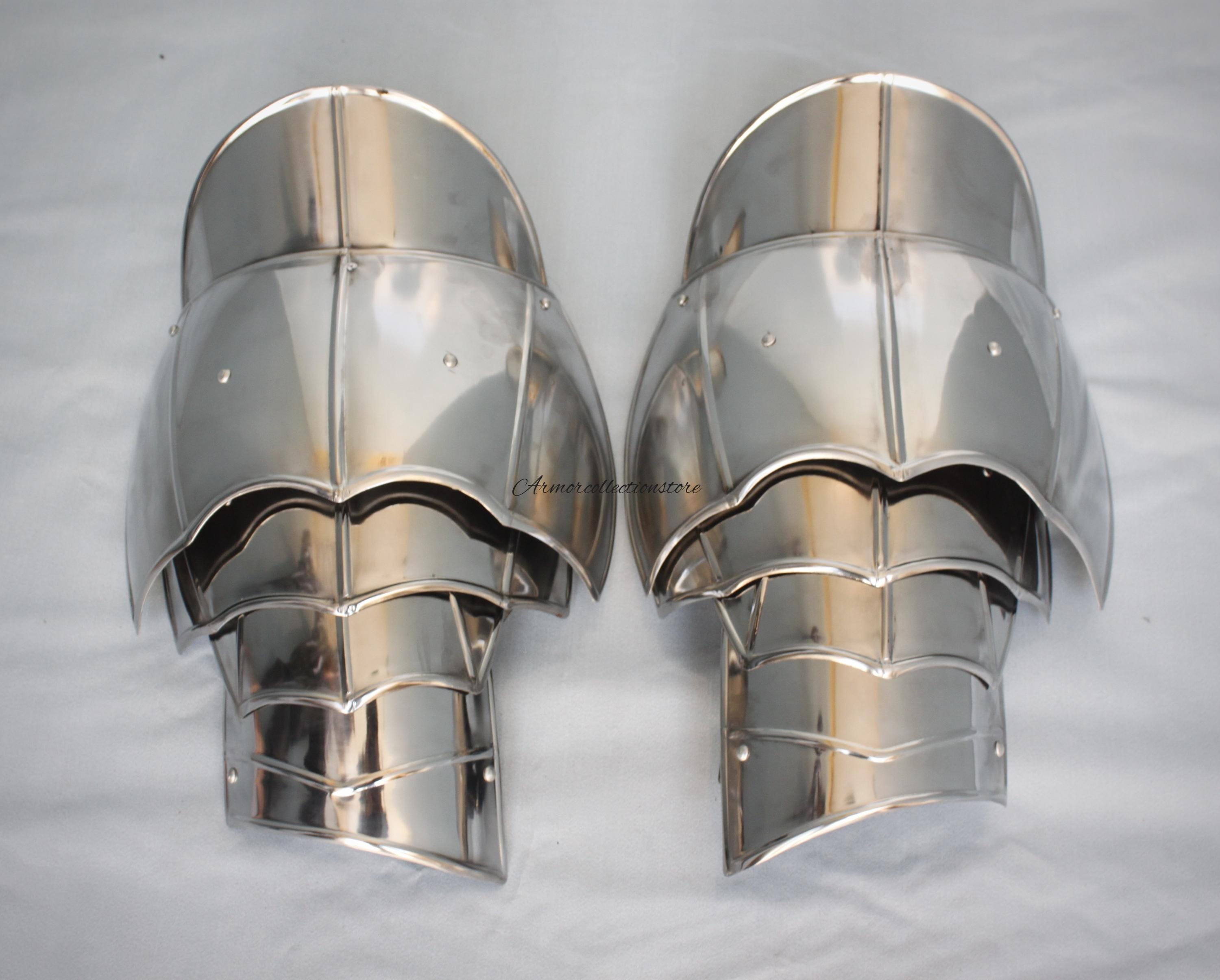 HANDAMADE Medieval Steel Spaulders Gothic LARP Pauldrons Arm Armor - Etsy
