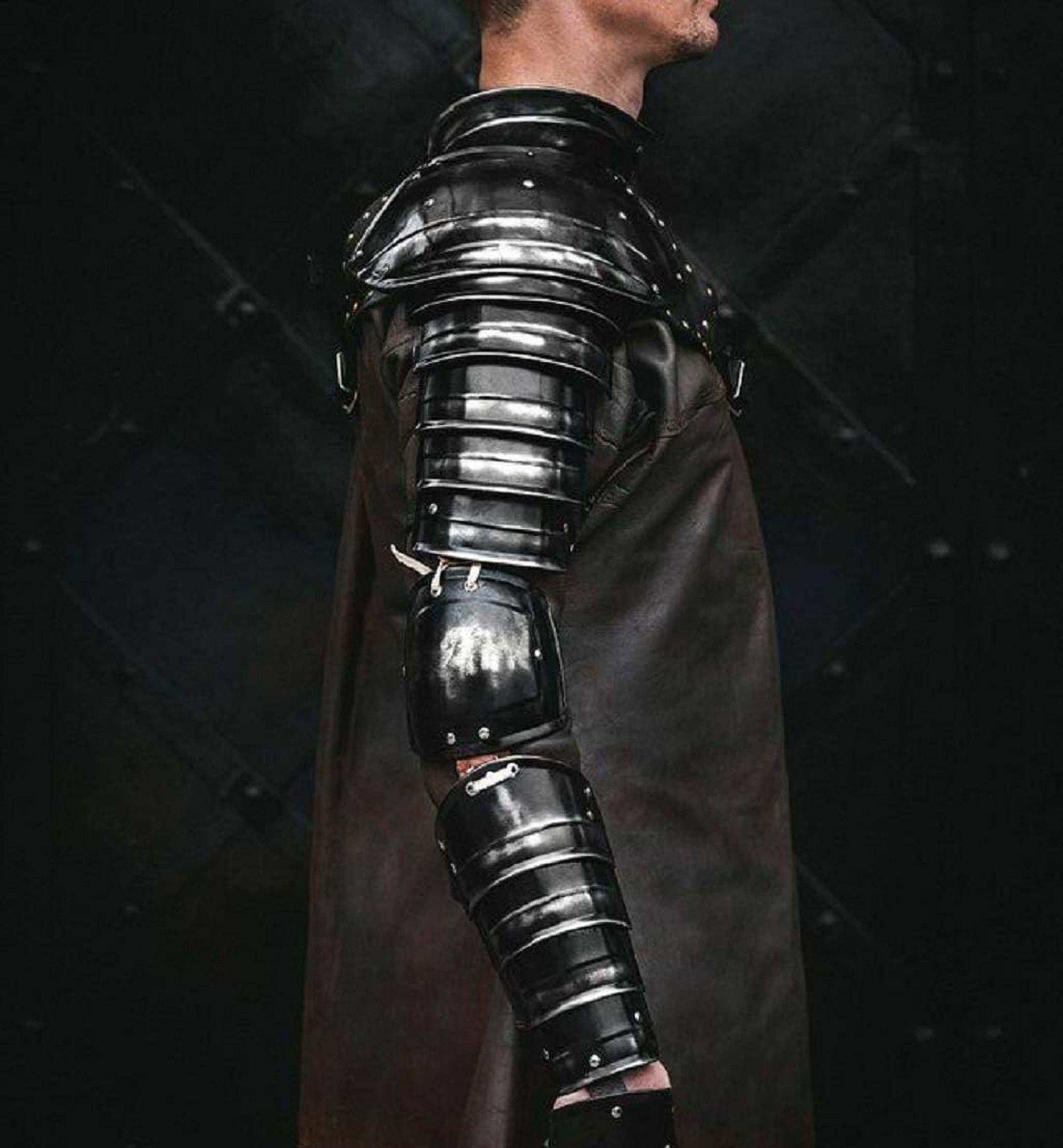 Medieval Single Pauldron Metal Sleeve Shoulder Arm Armor for - Etsy