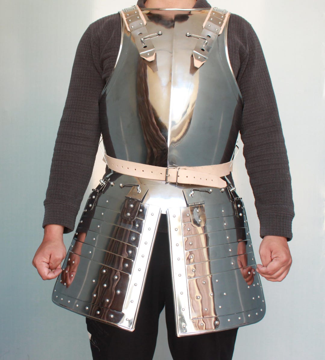 HANDMADE Gothic Body Armour Breastplate Medieval Steel Knight Cuirass ...