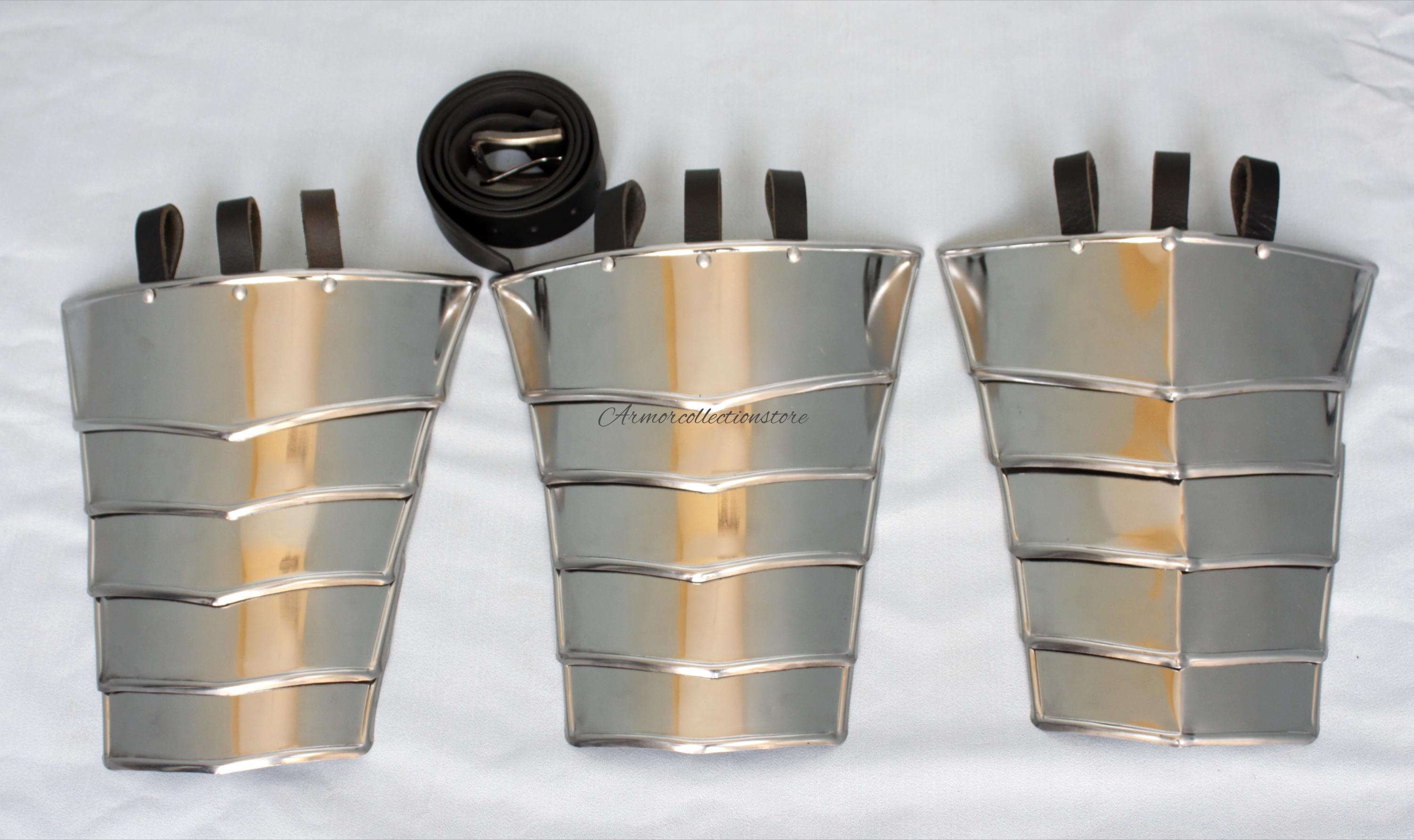 HANDMADE Medieval Gothic Steel Tasset Belt Upper Thigh Armour ...