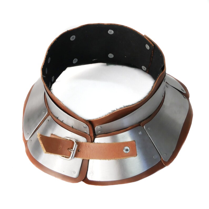 Medieval Warrior Gorget Steel Neck Armour Larp Costume - Etsy