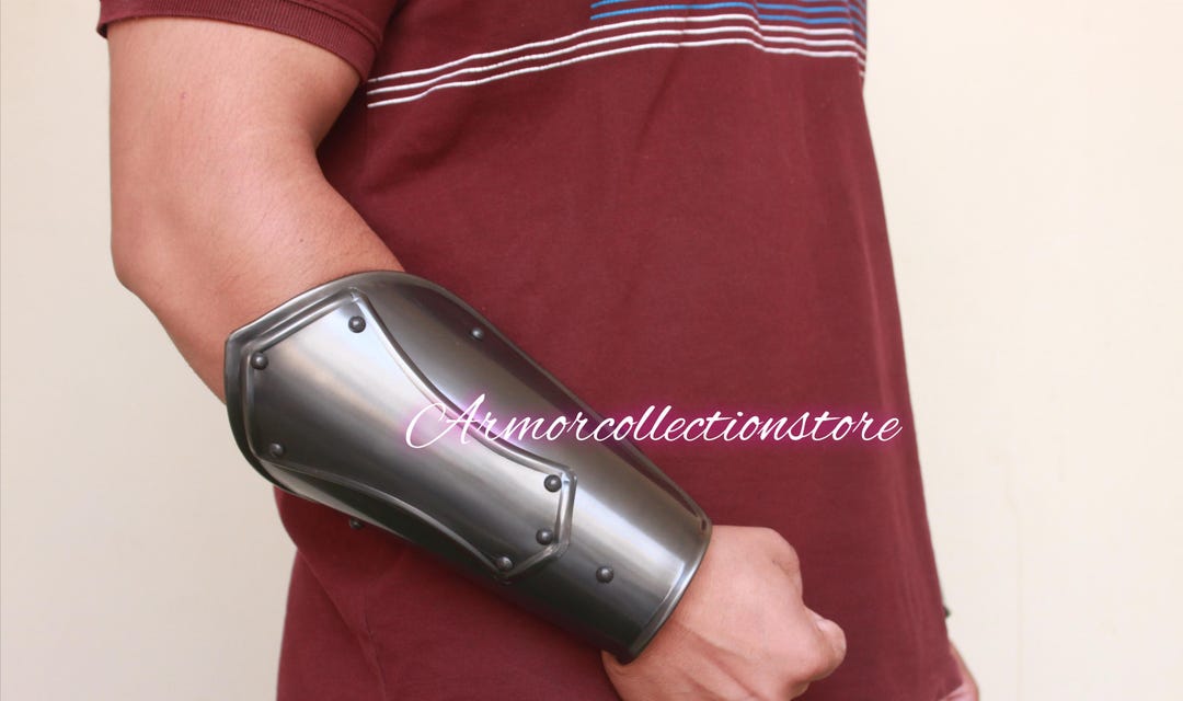 HANDMADE Blackened Gothic Arm Bracers Fantasy Warrior Cosplay - Etsy
