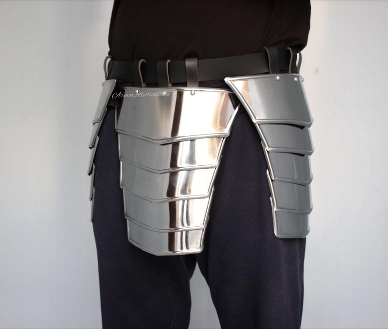 HANDMADE Medieval Gothic Steel Tasset Belt Upper Thigh Armour ...