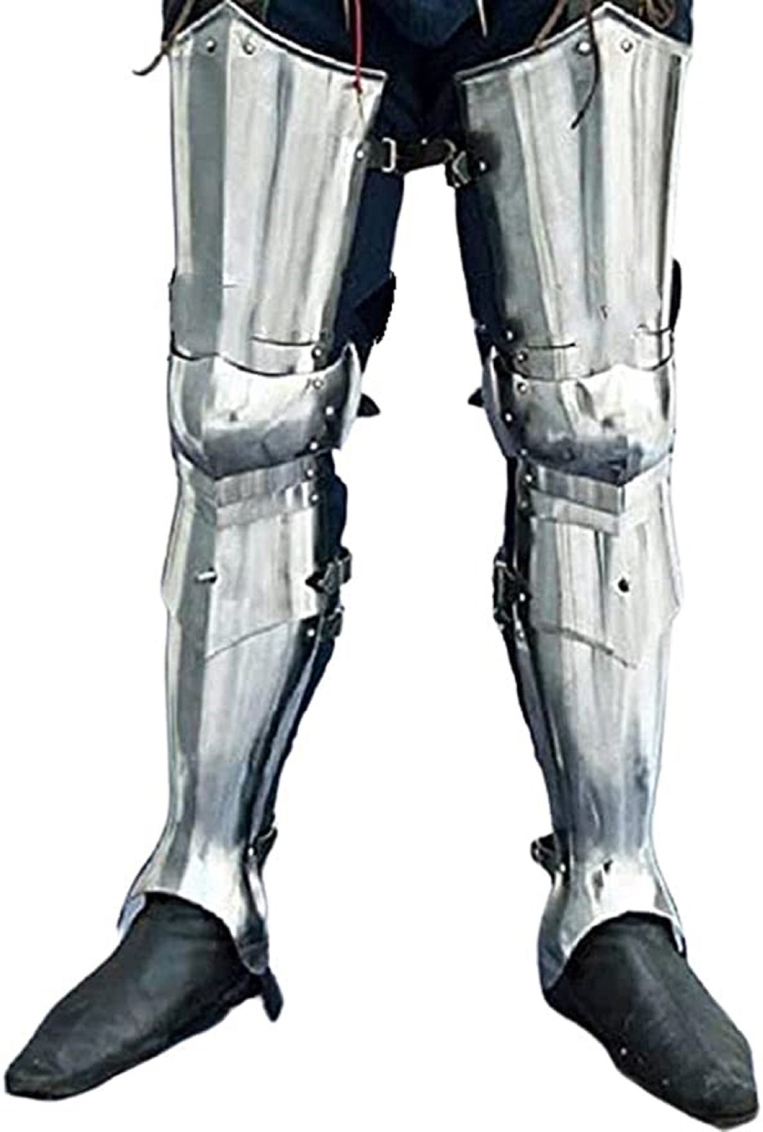 Medieval Steel Knight Gothic Full Leg Armour - Etsy