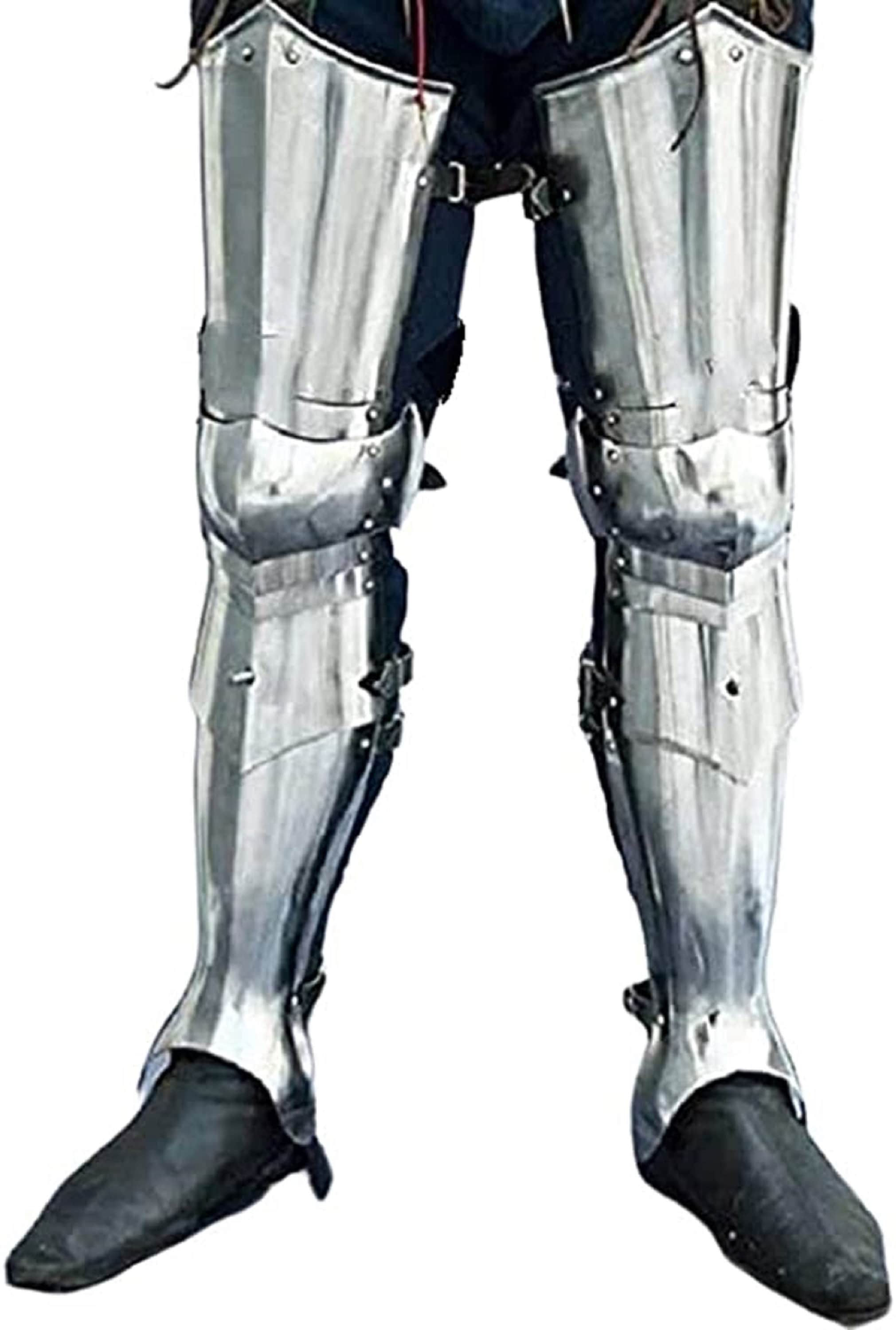 Medieval Steel Knight Gothic Full Leg Armour - Etsy