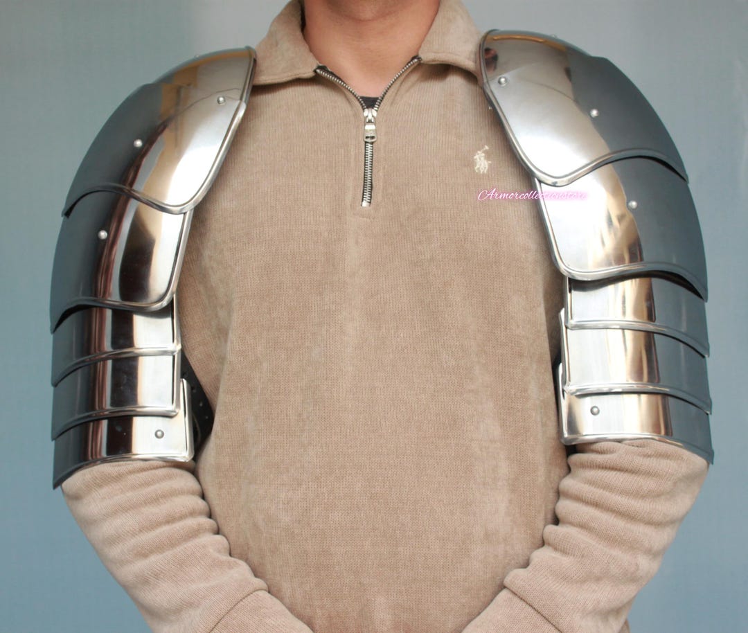 HANDAMADE Medieval Combat Pauldrons Gothic Steel LARP Spaulders - Etsy
