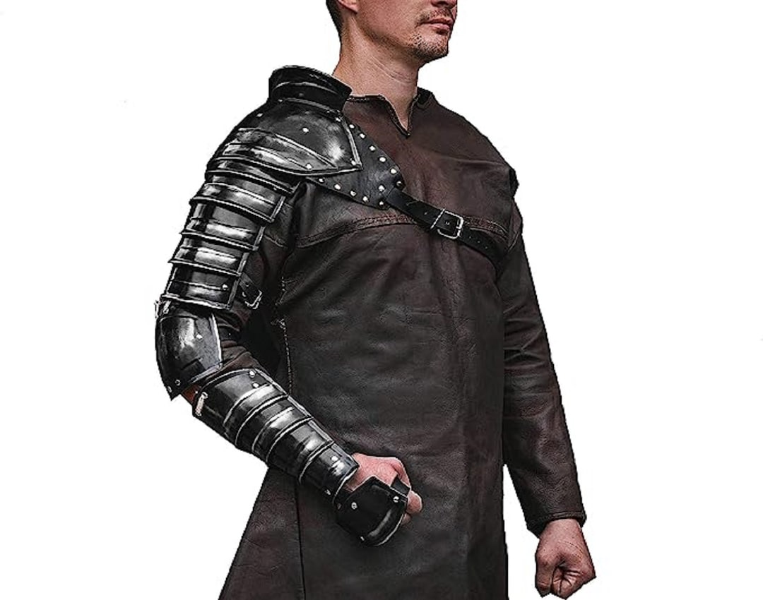 Medieval Single Pauldron Metal Sleeve Shoulder Arm Armor for - Etsy