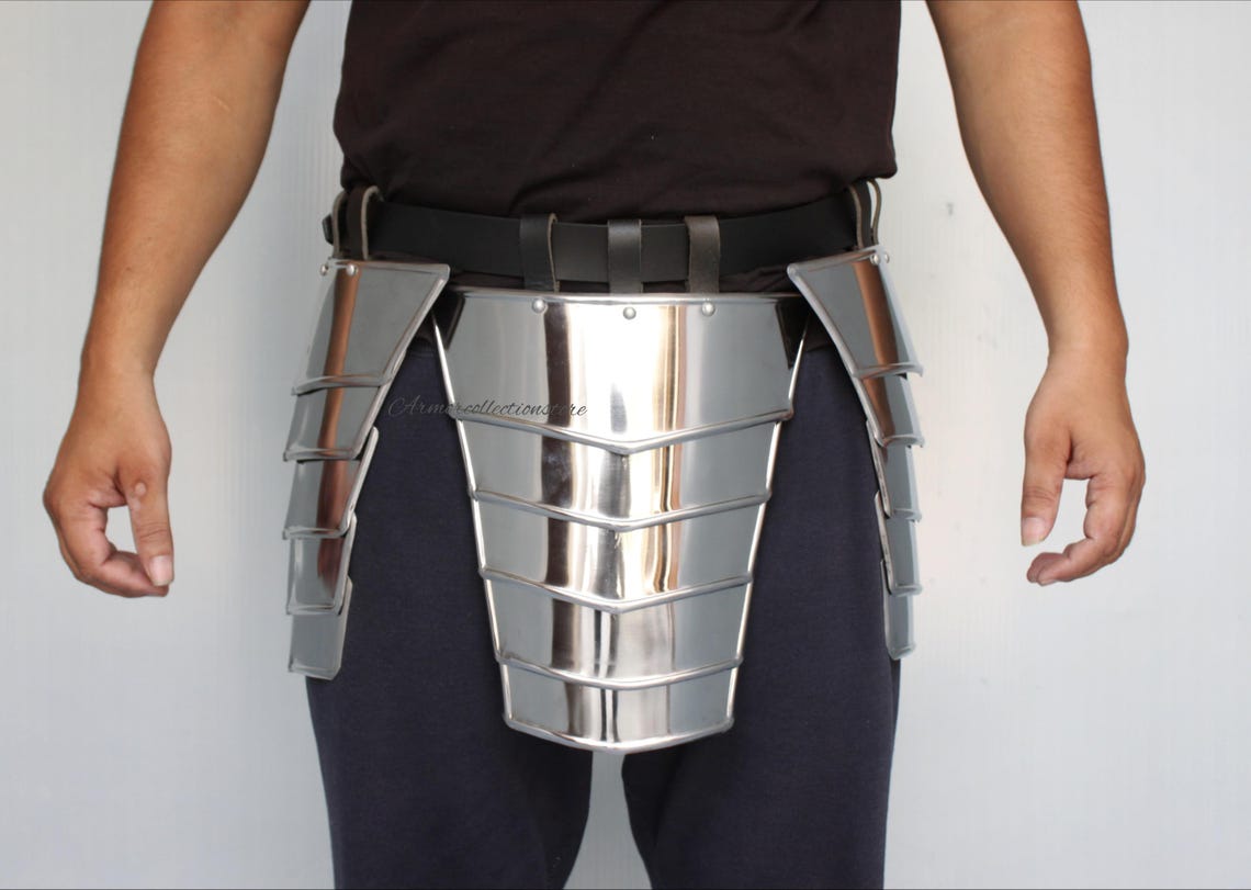 HANDMADE Medieval Gothic Steel Tasset Belt Upper Thigh Armour ...