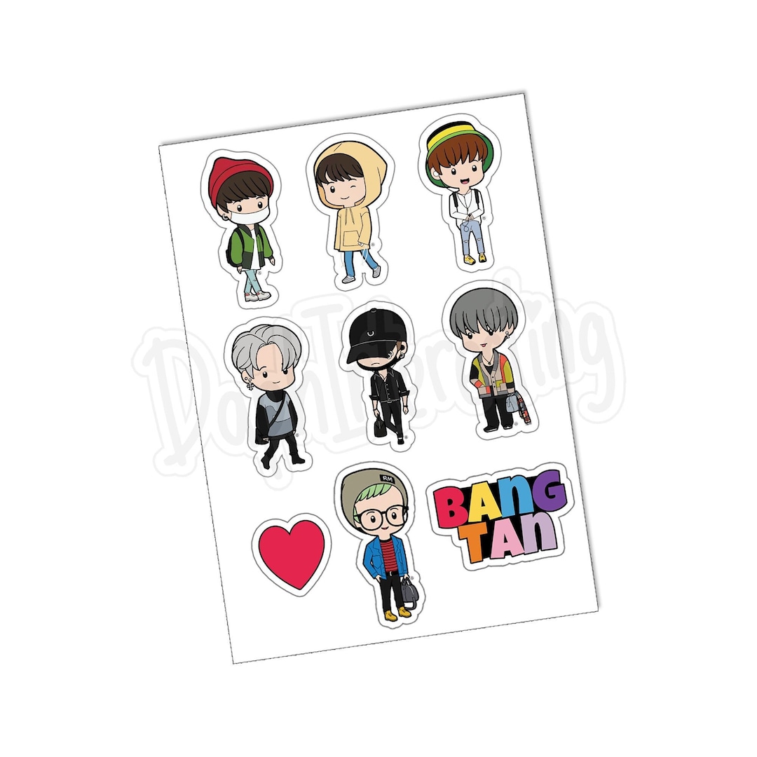Kpop Stickers, Kpop Stickers Pack, Kpop Stickers for Laptop, Kpop ...