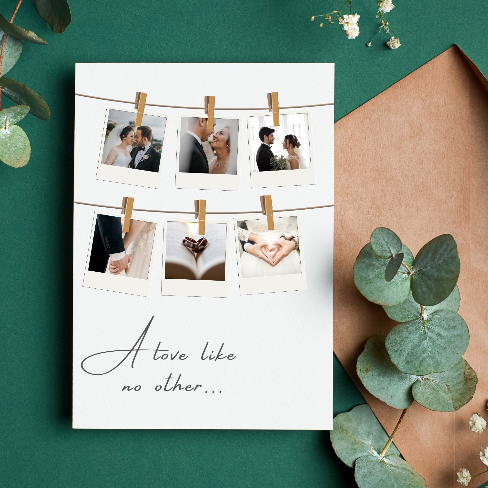 Personalized Photo Collage Card: Custom Keepsake (digital Download) - Etsy