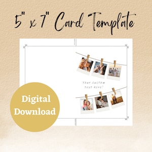 Personalized Photo Collage Card: Custom Keepsake (digital Download) - Etsy