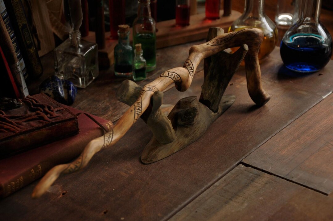 Magic Wand Hand-whittled Twisted Willow Wood - Etsy