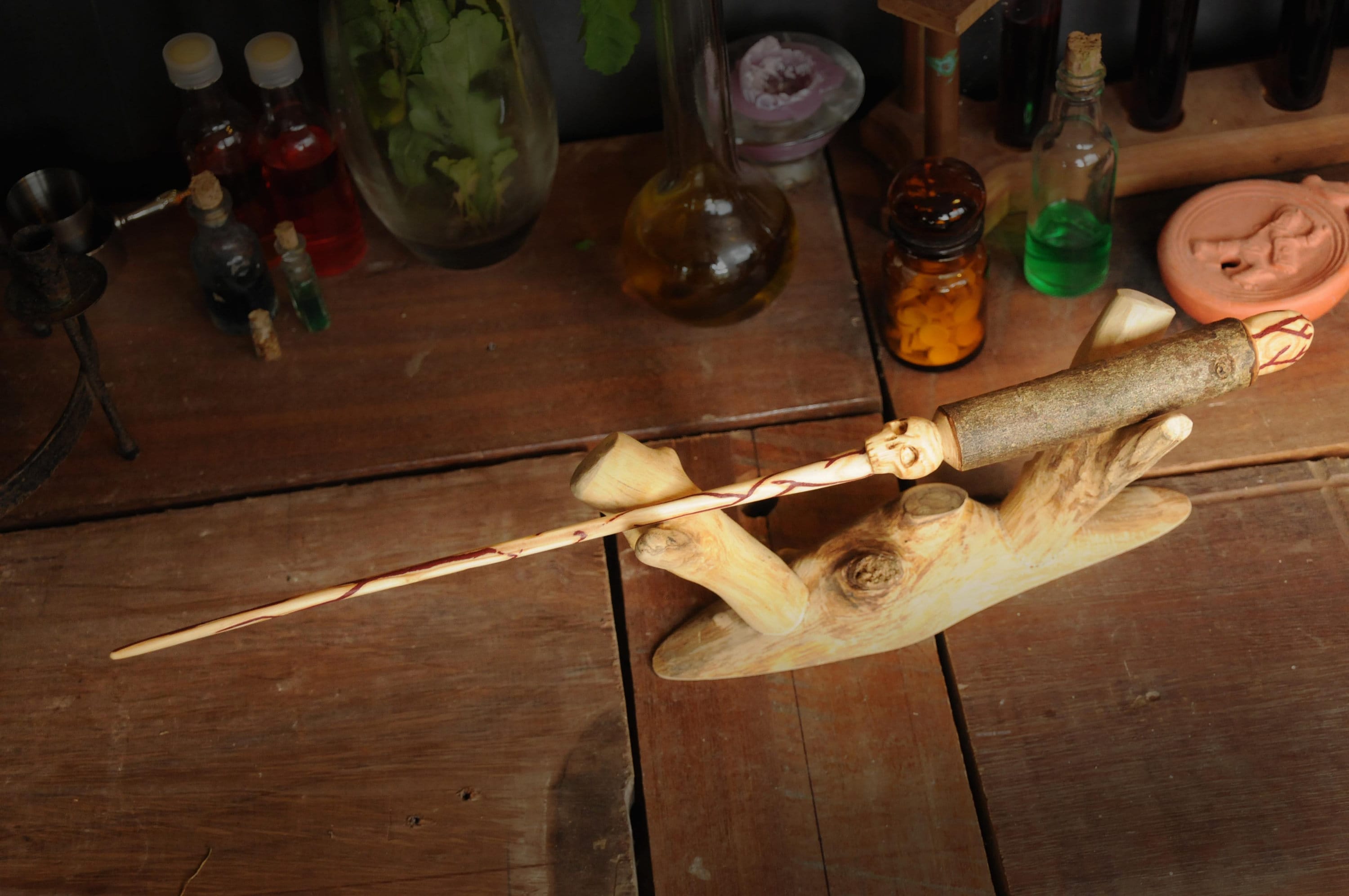 Magic Wand Hand-whittled Beech Tree Wood - Etsy