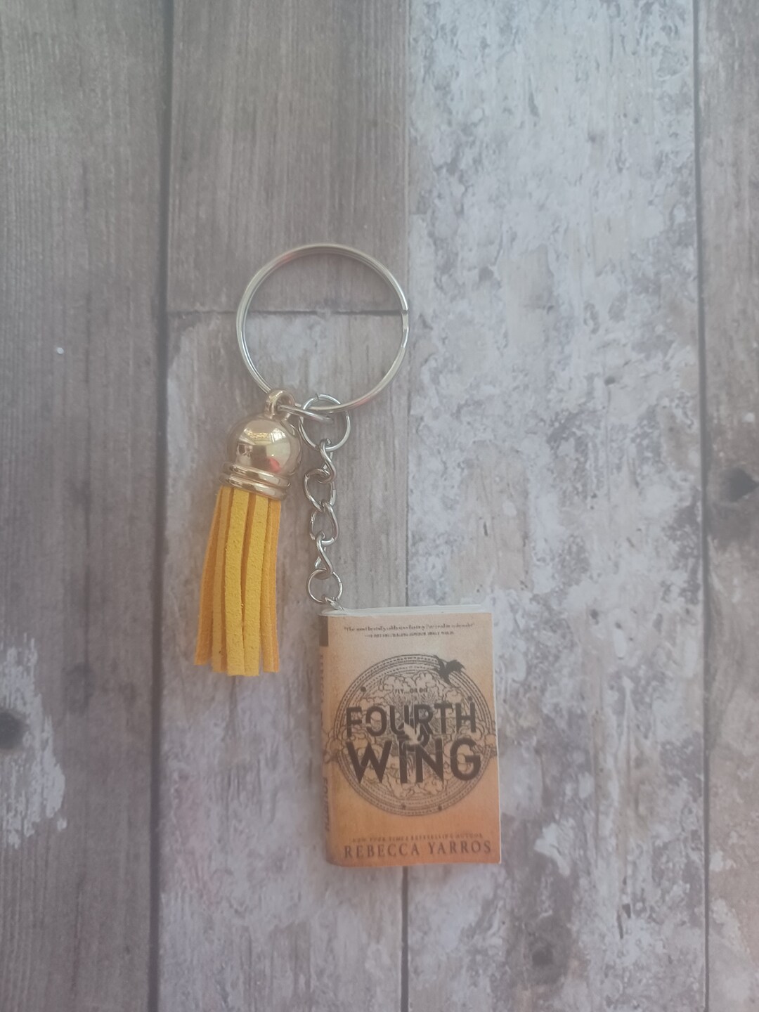 Fourth Wing Mini Book Key Chain - Etsy
