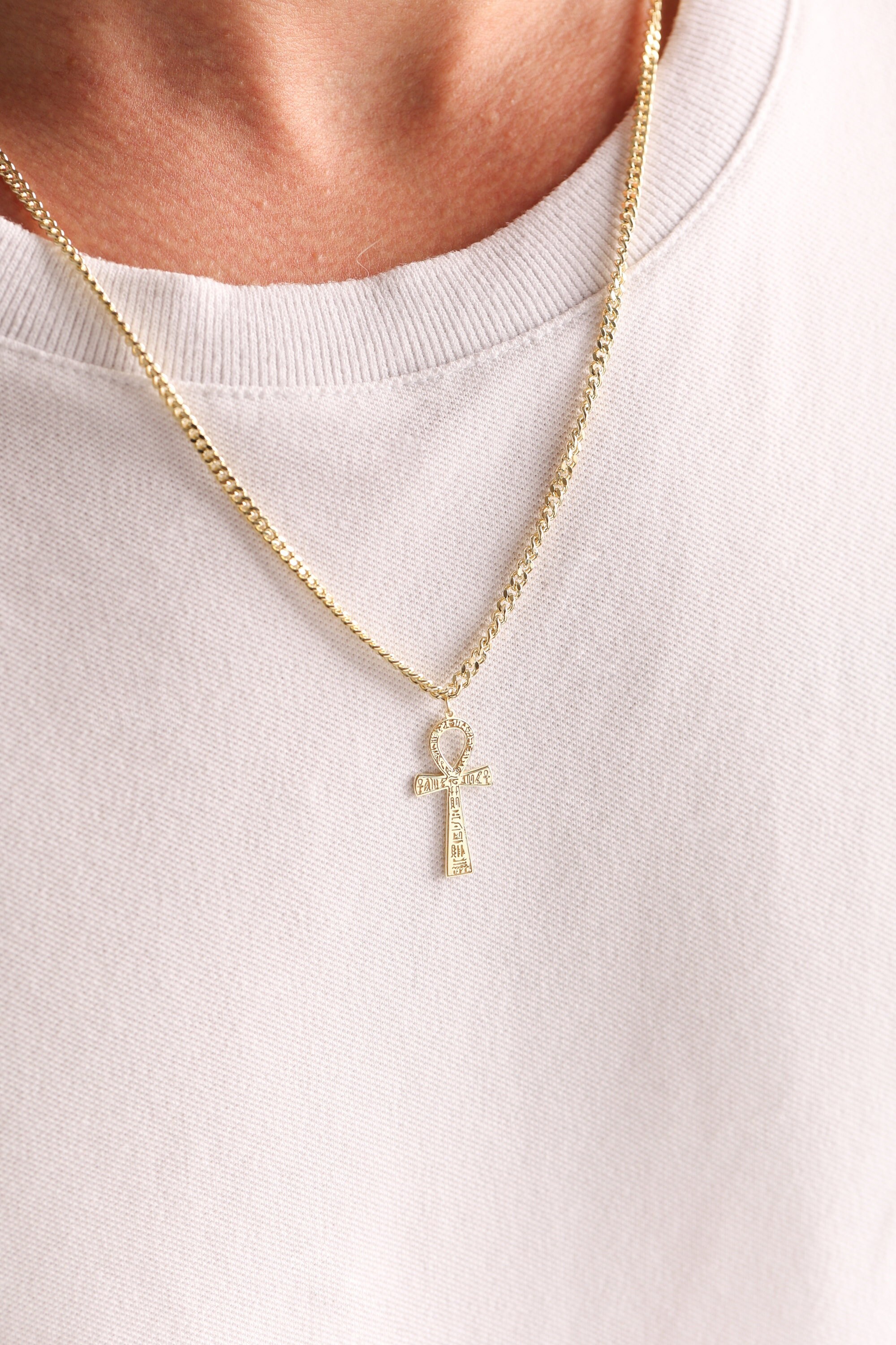 Ankh Necklace Ankh Necklace Men's Necklace Gold Ankh - Etsy