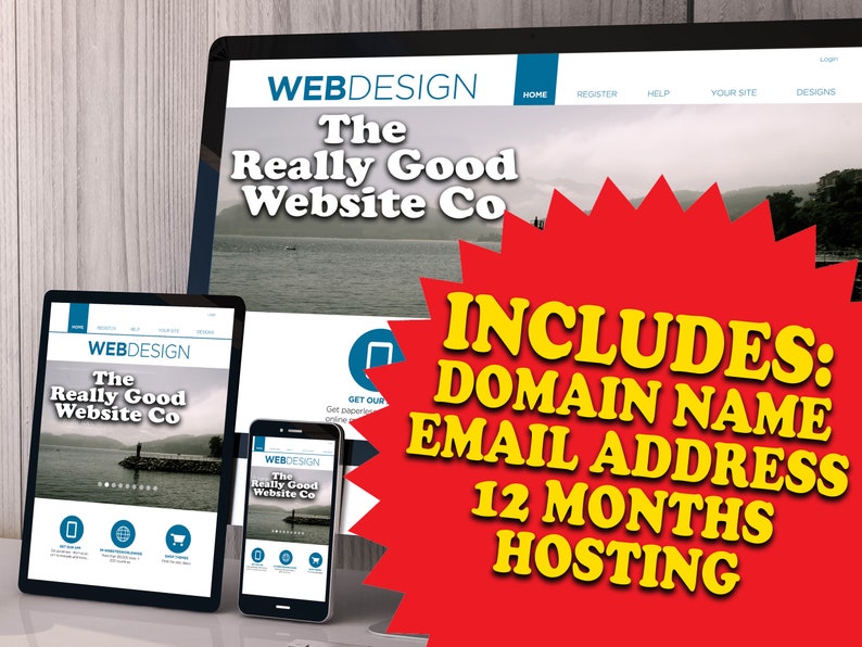 Complete Customised Website Including Domain Name, Email Account and ...