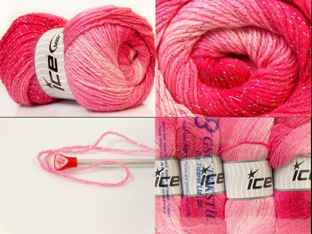 Lot of 4 X 100gr Balls Ice Yarns Magic Glitz Yarn - Etsy Sweden