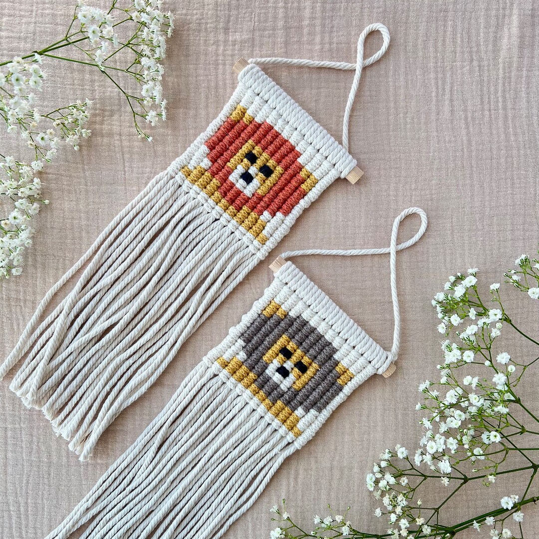 Mini Wall Hanging Leonora Gift Idea Lion Lion Boho - Etsy UK