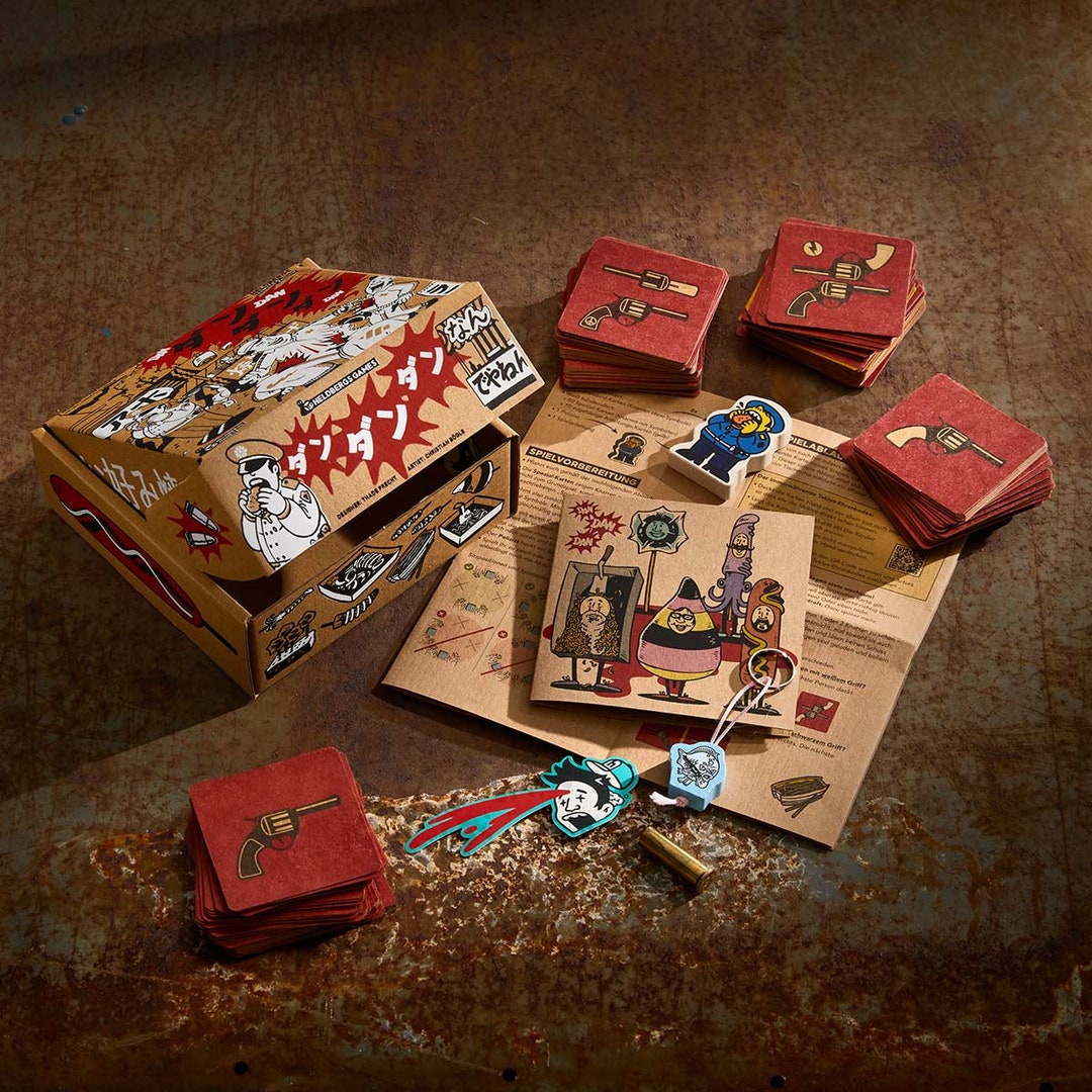 Card Reaction Game DAN DAN DAN Analog Shooting Game Best Party Game ...