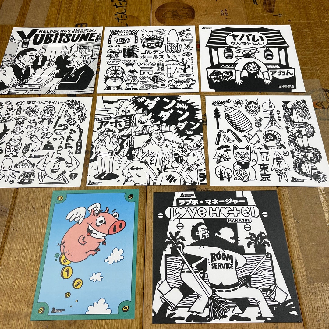 Flash Sheets - Tattoo Flash Druck - verschiedene japanische Designs und ...