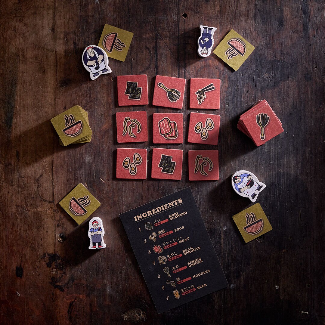 Board Game Ramen Chef Memo Game for Adults & Family Memory Match Game ...