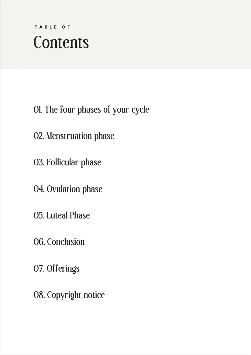 Printable Ebook Cyclical Living Learn to Live in Sync With Your Cycle ...