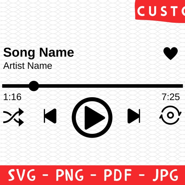 Spotify Svg - Etsy