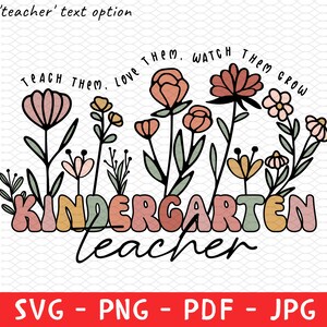 Custom Kindergarten Teacher Shirt Png, Personalized Teaching Gift ...