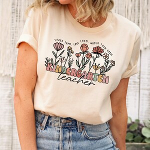 Custom Kindergarten Teacher Shirt Png, Personalized Teaching Gift ...