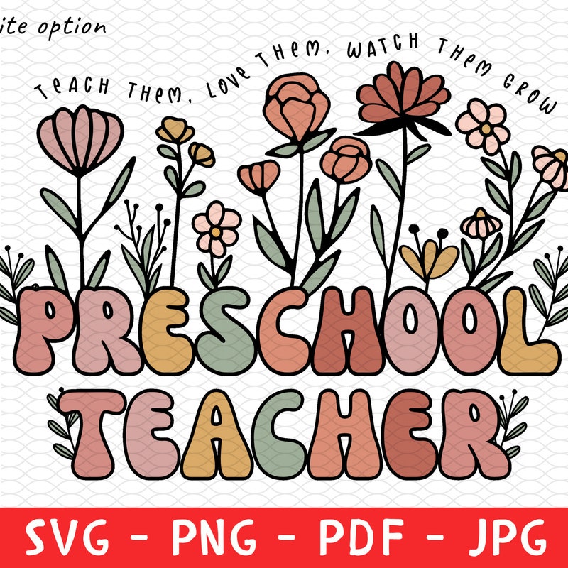 Preschool Teacher Svg - Etsy